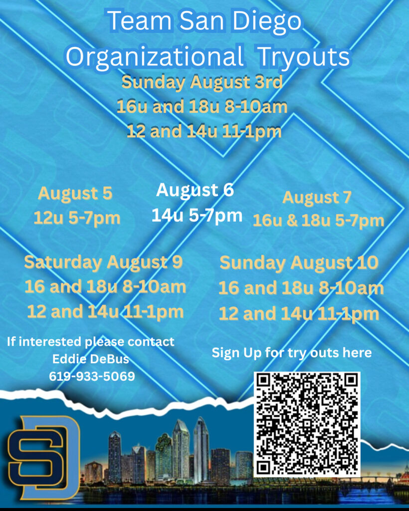 Tryouts - Team San Diego Softball